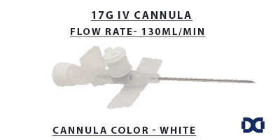 17G Cannula Uses: Color, and Efficient Flow Rate